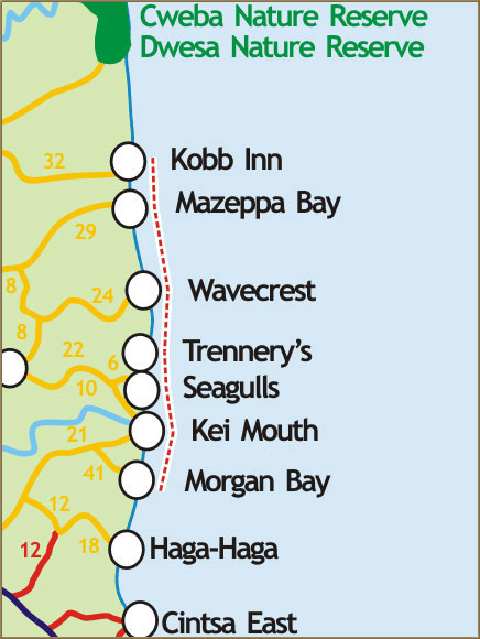 Maps | Wild Coast Guided Hikes & Walking Trails Specialist